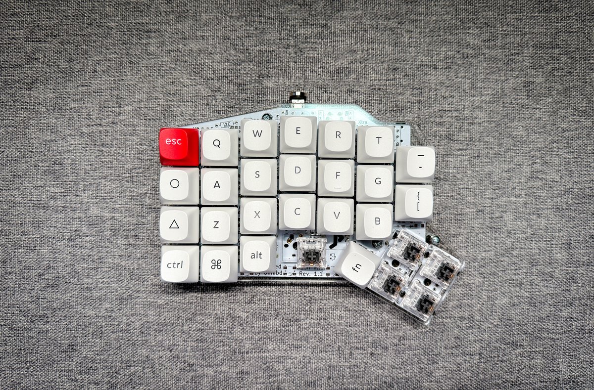 [自作キーボード] 左手側が(ほぼ)完成した [ErgoDash mini]｜しょっさん