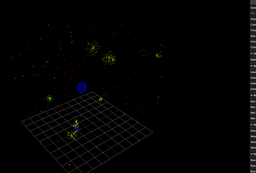 🌙Particle Life Simulation粒子生命シミュレーション｜あたり帳簿
