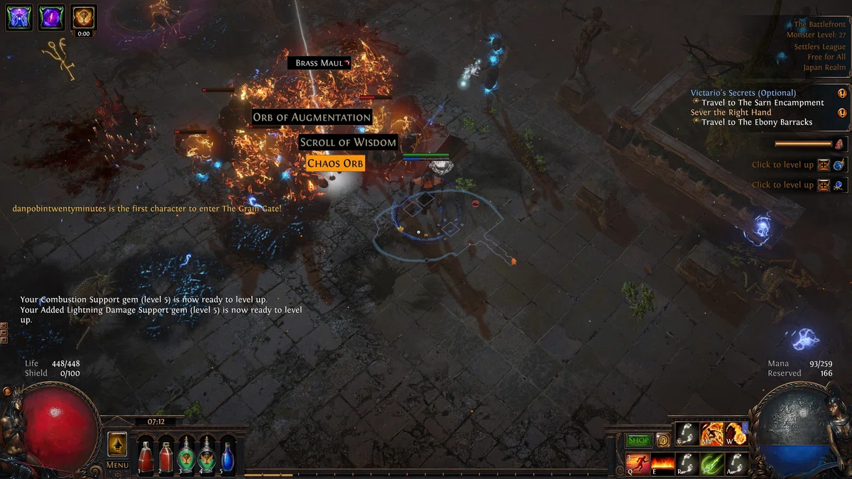 Path of Exile - Settlers League @ 2024-07-27｜ossan