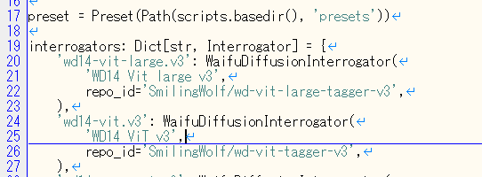 wd-vit-large-tagger-v3の暫定的な使用方法｜ぽんつく