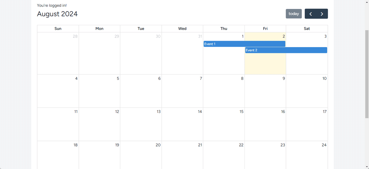 inertia.js + react環境でfullcalendarをsetup｜mocotech