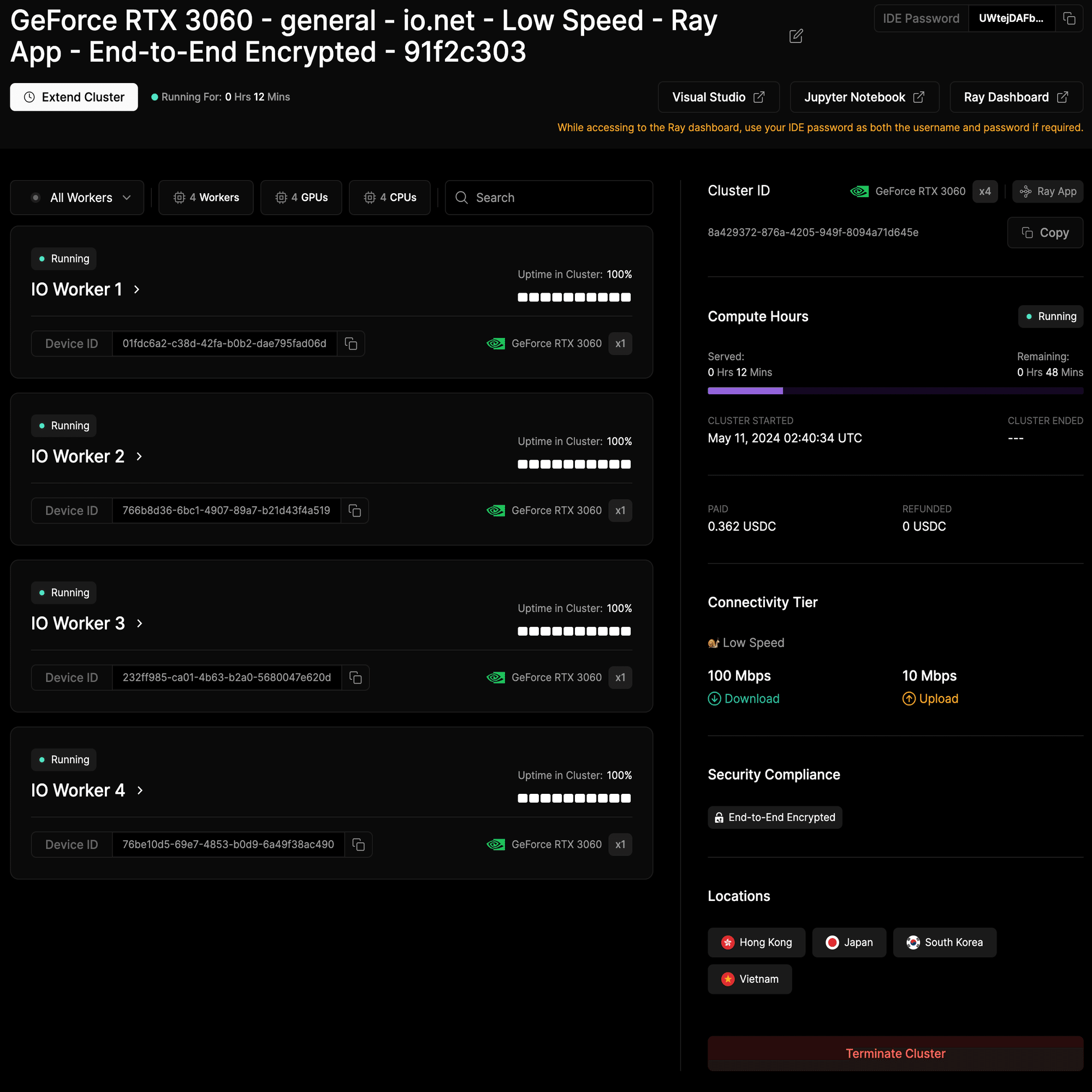 分散型GPUクラウドのIOCloudの使い方（初期設定編）｜SOH@Python＆crypto