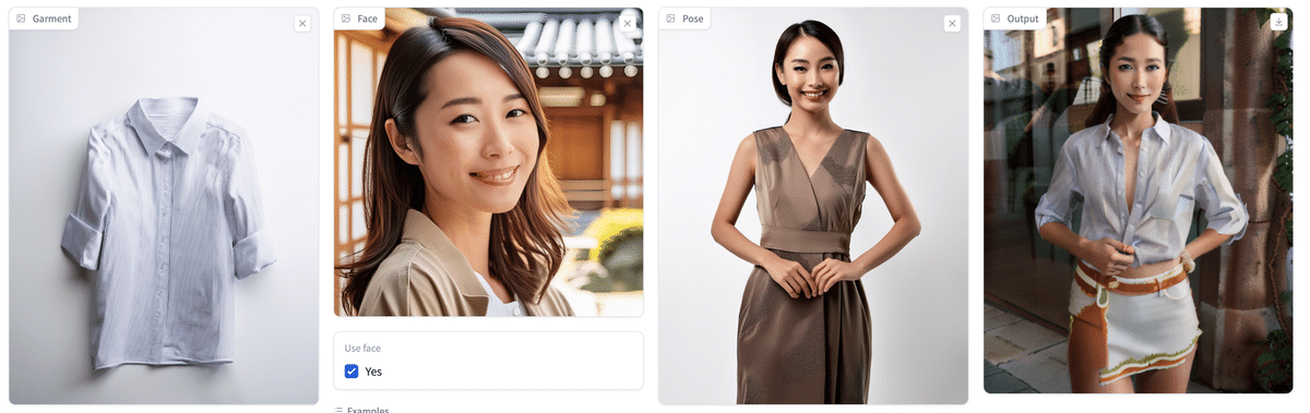 仮想試着AIツールの「IMAGDressing」を試してみる｜SUTO