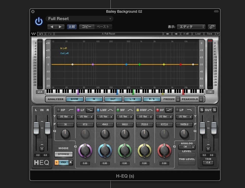 これ1台で完結！使い勝手抜群のWaves H-EQが2台目EQに最適！｜Yuuki-T