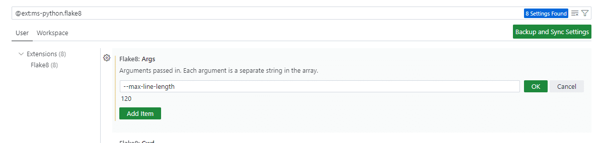 備忘録 Visual Studio Codeの拡張機能 Flake8の最大文字数の変更方法｜kuwaharu