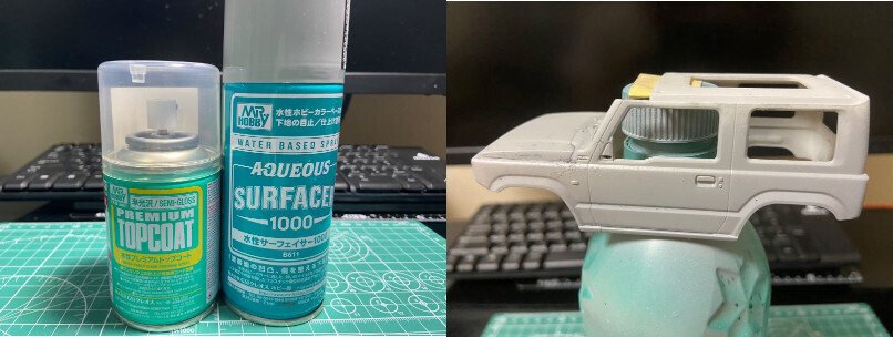 プラモデル製作記＃4 アオシマ文化教材社 THE★SNAP KIT 楽プラ スズキ ジムニー/ ピュアホワイトパール｜浮遊機雷