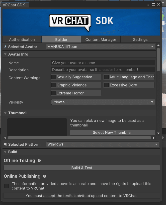 VRCアバターアップロードの超初級備忘録｜TuKumo