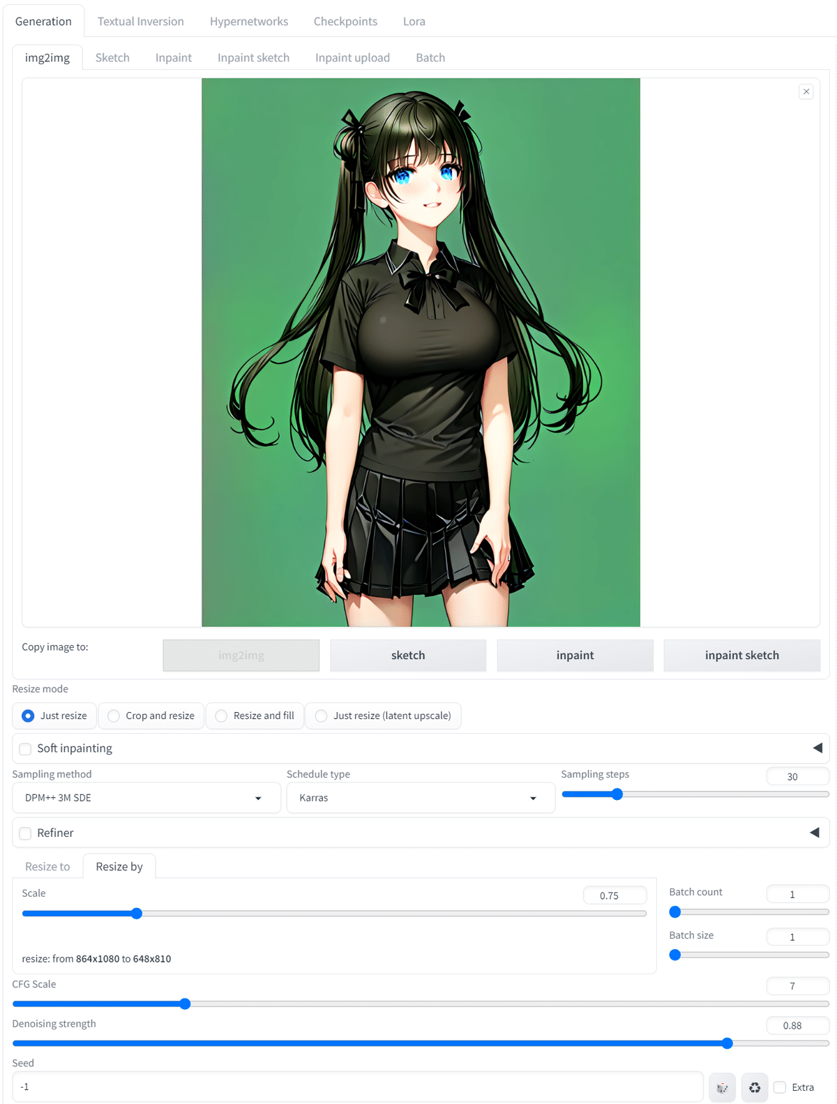 Vroidを使ってStable Diffusion Web UIのAnimateDiff（メモ4）｜混合順
