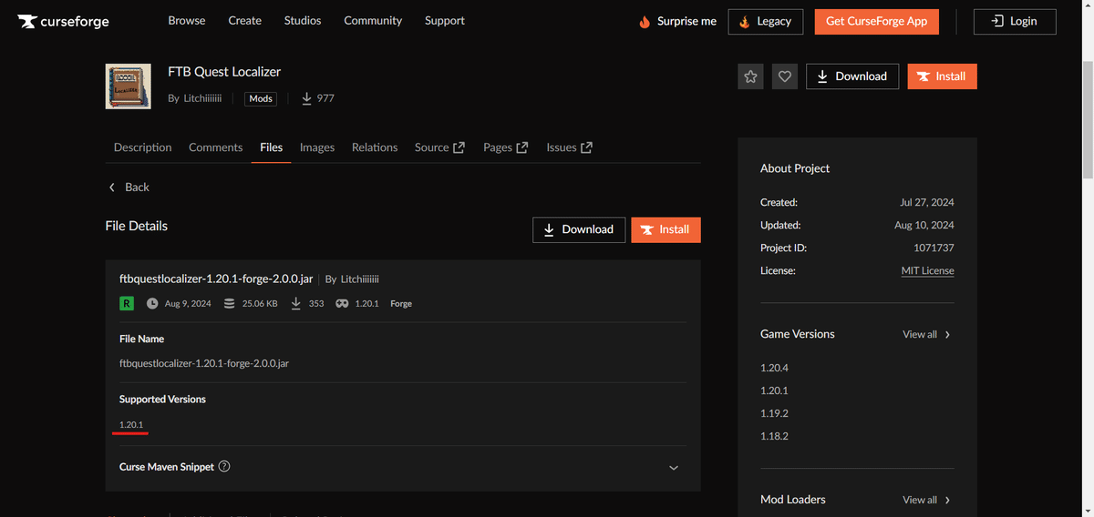 Minecraft Modpack Questの日本語化｜w5656