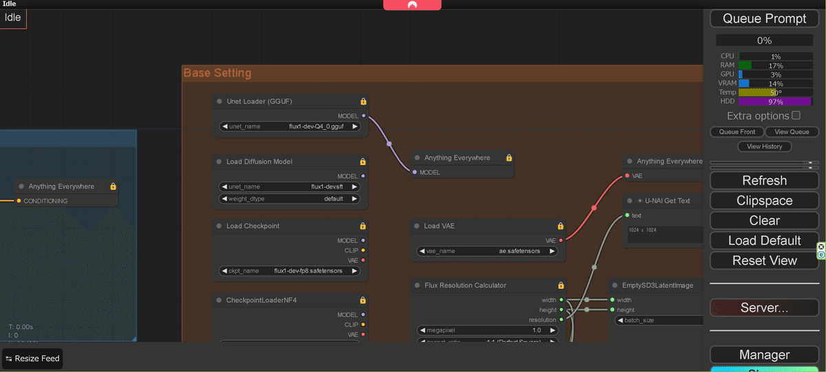 Xlabs Flux ControlNet V3 with ControlAltAI sampler｜GJL