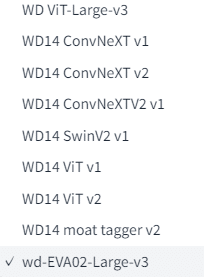 wd14-taggerの新モデルの追加方法の解説【eva02-large-tagger-v3/vit-large-tagger-v3】｜でんでん