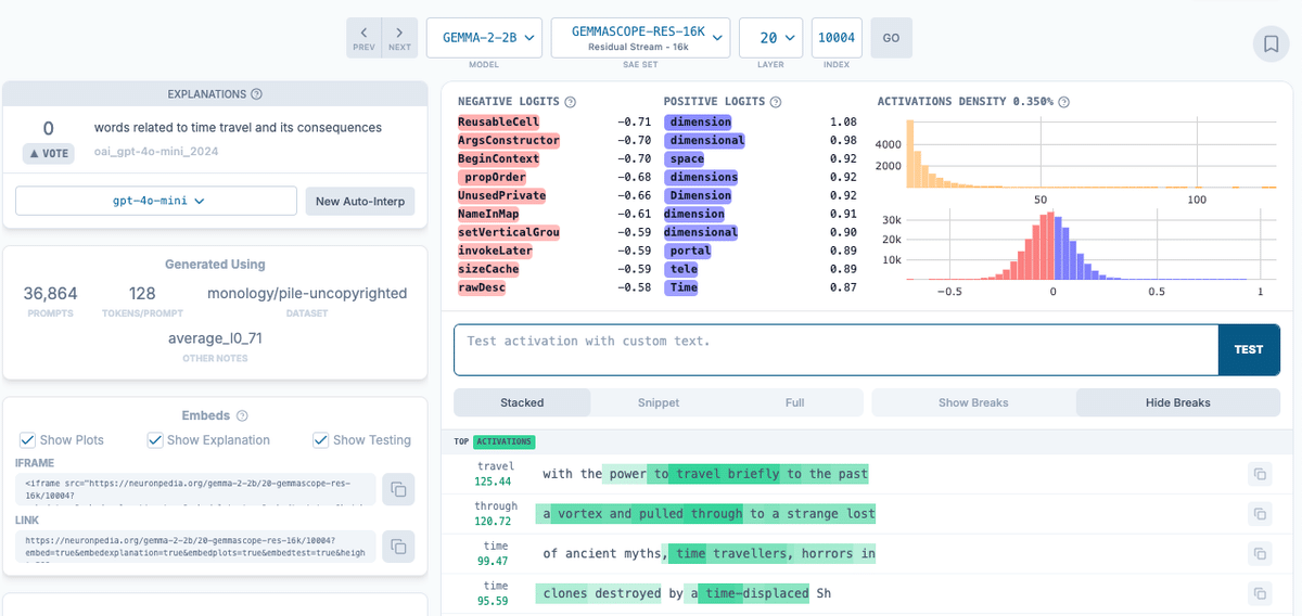 LLM のニューロンを可視化し理解する Gemma Scope のススメ｜kawamou