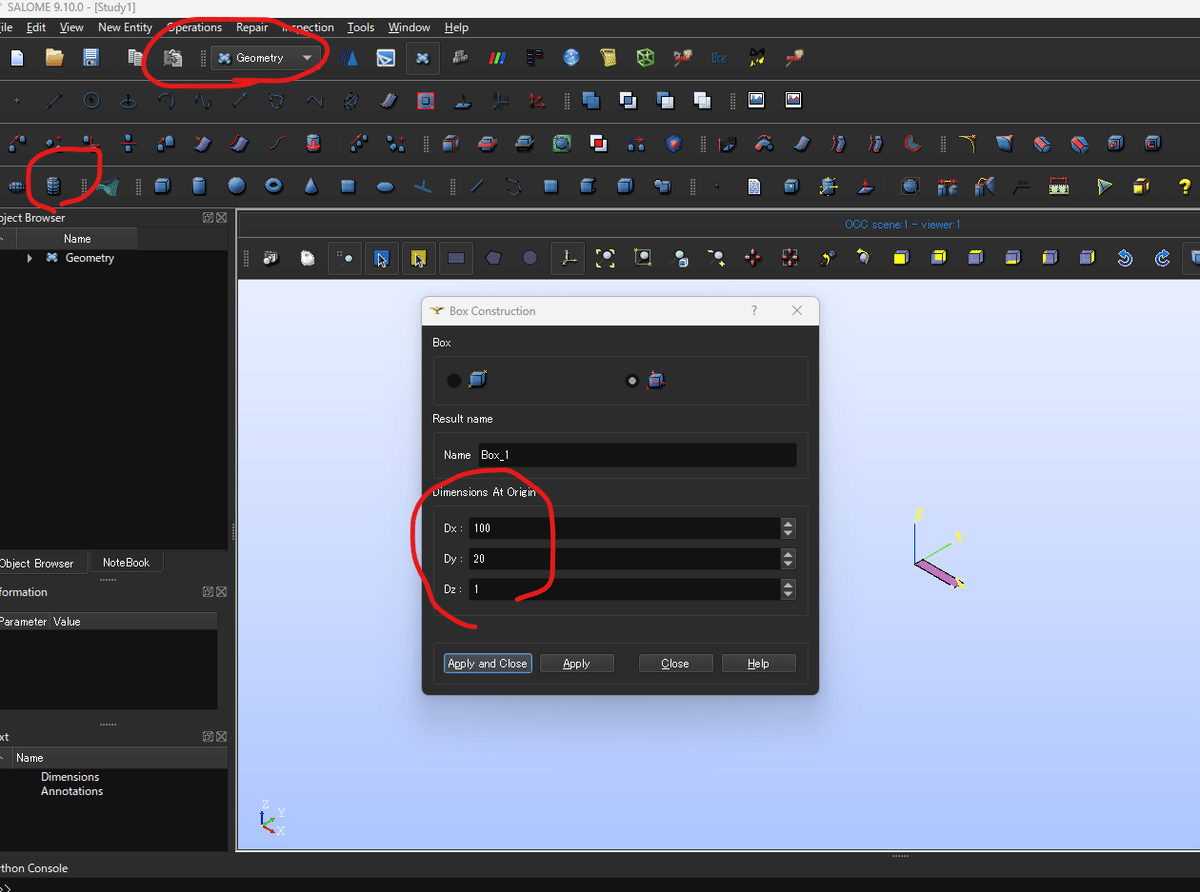 【計算力学固体2級】Salomeで分割数指定しメッシュ作成。PrePoMaxで構造解析｜物理・プログラミング・Python、Web制作・自己啓発