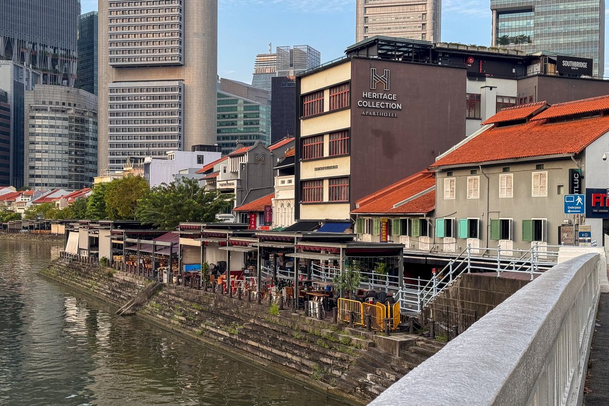 #4 フライト乗継20時間で楽しむシンガポール旅行記 2: 朝のシンガポール川沿い街ぶら散策（2024 シンガポール旅 Season2）｜あさまる