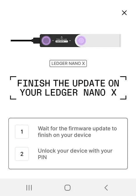 LEDGER NANO X firmware update｜ledger