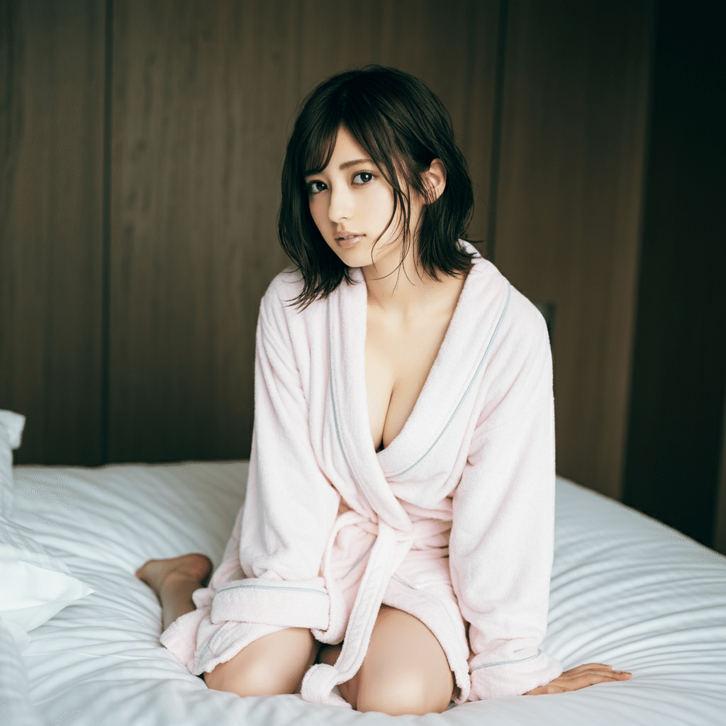 【禁断？のプロンプト付き】ImageFXで実在するようなAIバスローブ美女とタンクトップ美女を無料で生成する方法｜KII