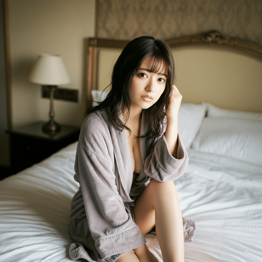 【禁断？のプロンプト付き】ImageFXで実在するようなAIバスローブ美女とタンクトップ美女を無料で生成する方法｜KII