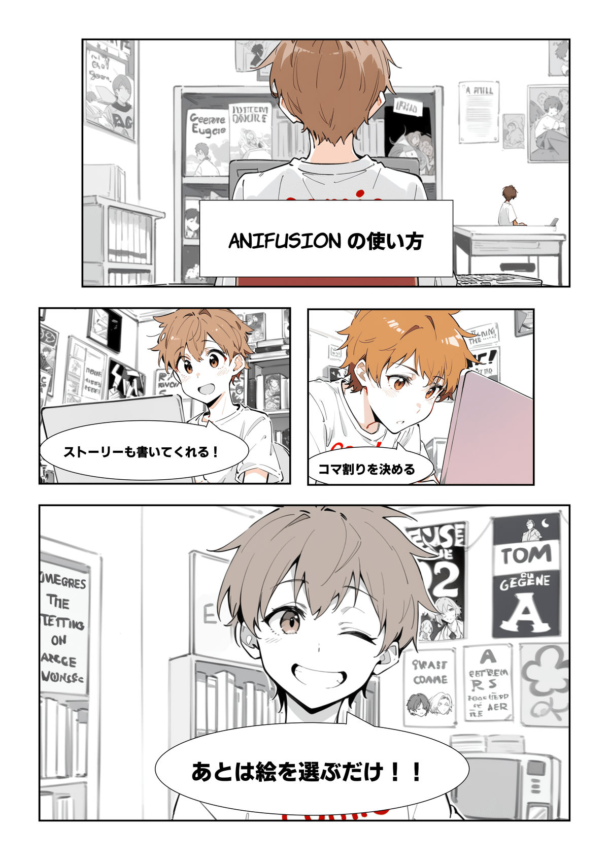 【AI 漫画】 5分でマンガが描ける！ Anifusion の使い方｜きまま / Easygoing