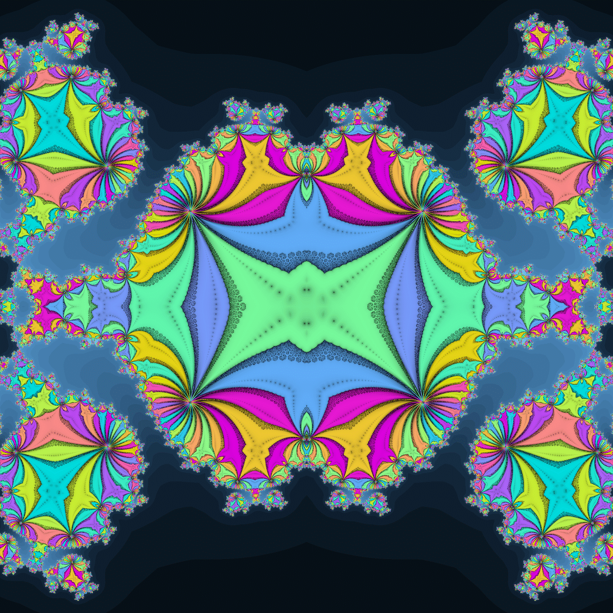 今週のフラクタル55 (B(z)^3/3-B(z)^2/2+c)｜108Hassium