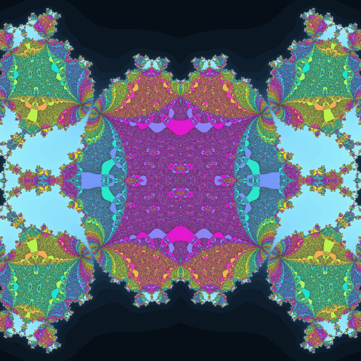 今週のフラクタル55 (B(z)^3/3-B(z)^2/2+c)｜108Hassium