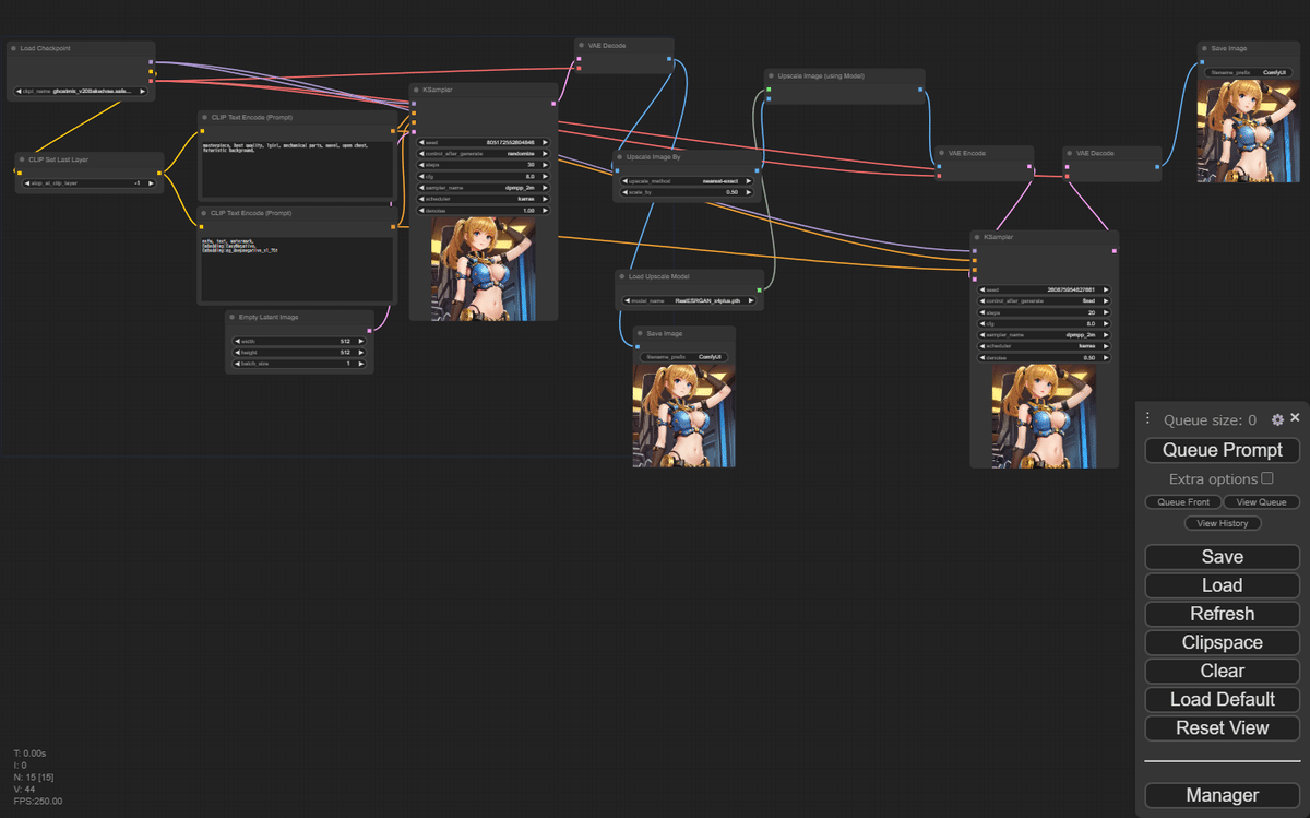 ComfyUI Hires.fixを実装した｜Yuki