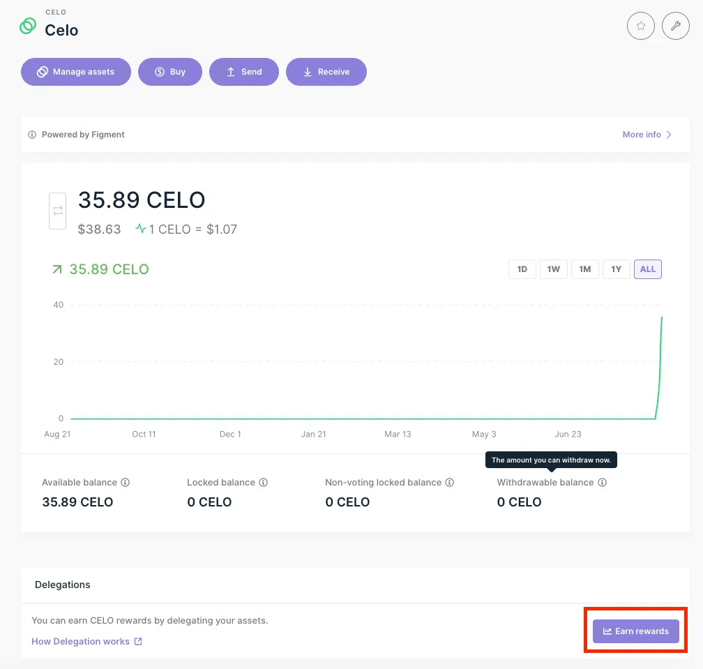 LEDGER LIVEでCELO (CELO) をステーキング｜ledger