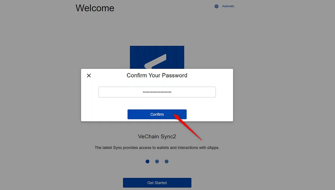 SYNC2でVECHAINトークンを管理する｜ledger