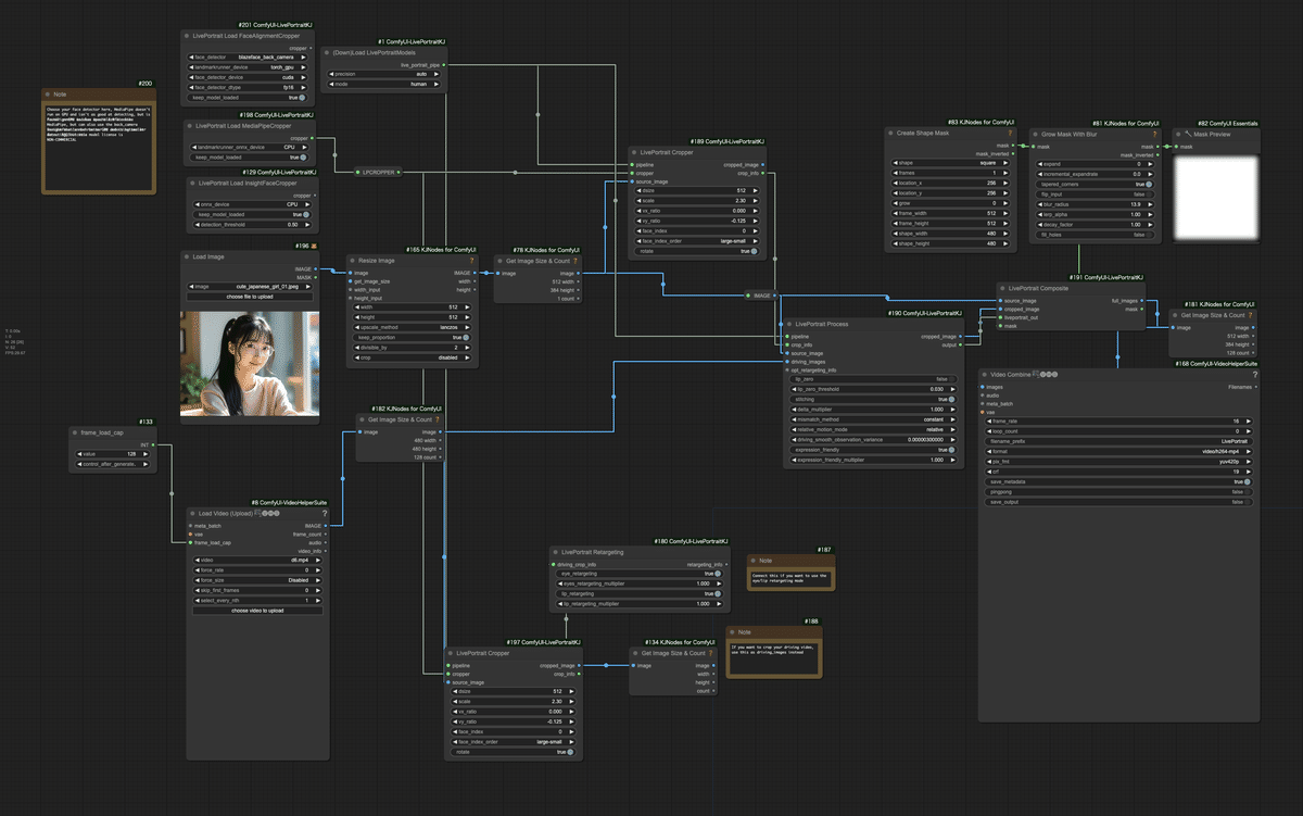 【ComfyUI】 静止画に命を吹き込むAI技術 LivePortrait：その仕組みとComfyUIでの活用方法｜アイドリ | AI-Driven Lab