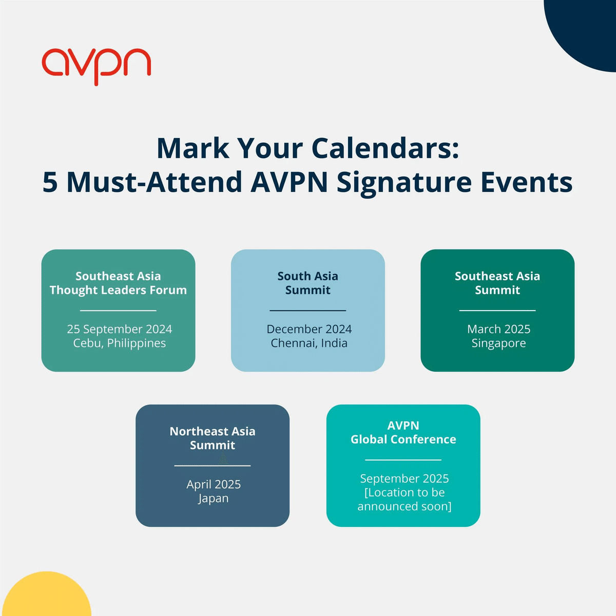 【開催決定】AVPN TOKYO Visionaries' Gathering 2024.10.4（Earth Company）｜AVPN Japan Team