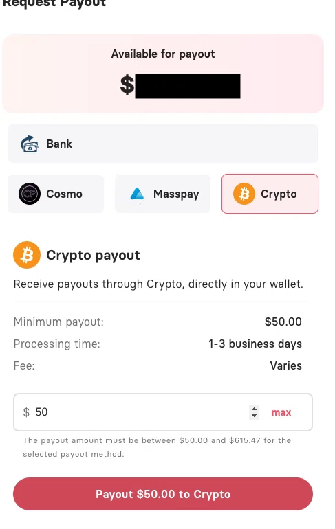 fanvueからのbitconでのpayout｜gt2rs3