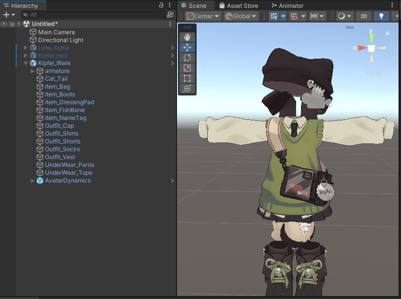 キプフェル大人化prefabでやっていること｜gfool6
