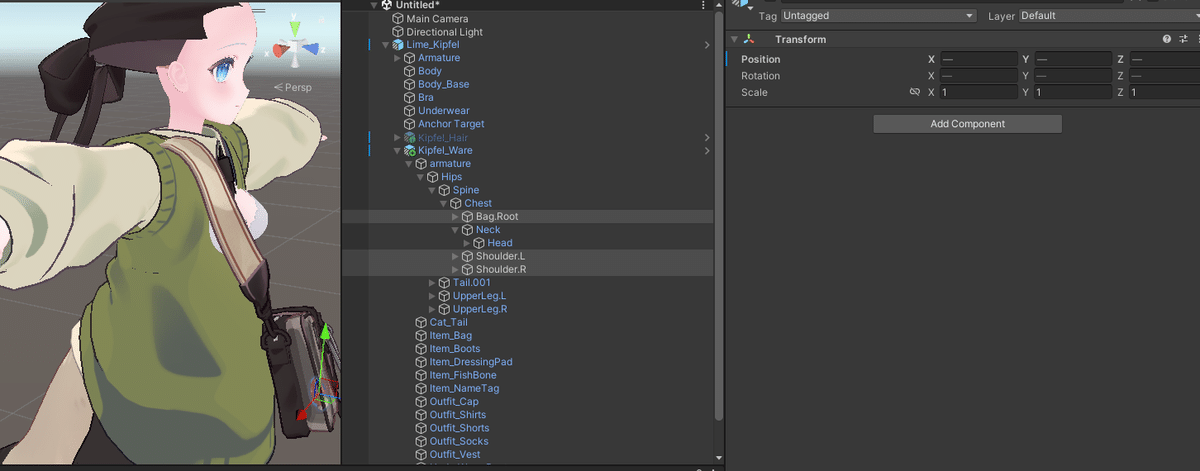キプフェル大人化prefabでやっていること｜gfool6