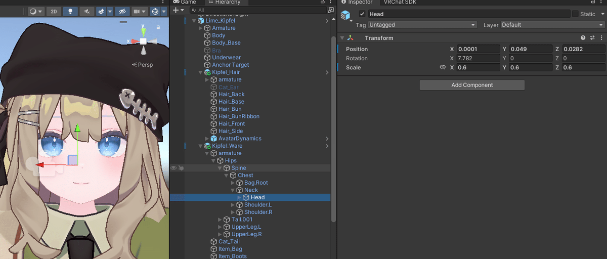 キプフェル大人化prefabでやっていること｜gfool6