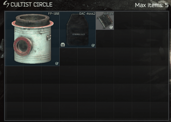 【EFT】CultistCircle レシピ ｜YYYGGG