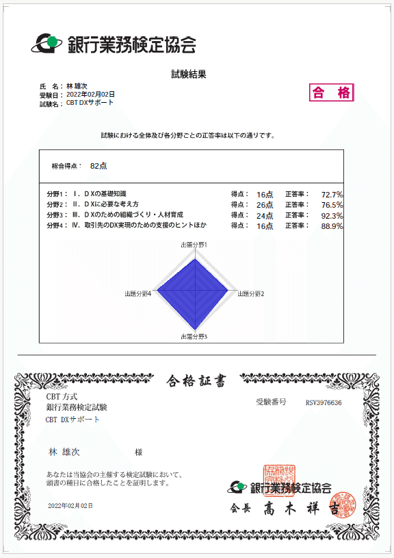 1日1つ、資格の話。【122.銀行業務検定CBT DXサポート】｜はやし先生@資格ソムリエ®学ぶあなたを応援 ️