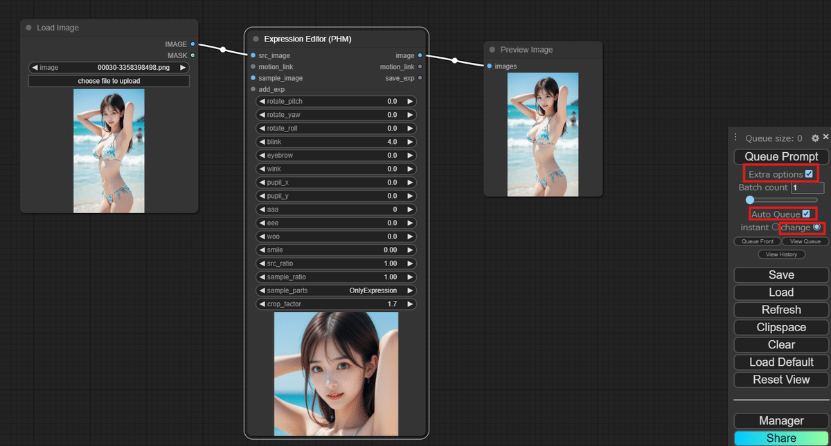 comfyUI導入からLiveportraitの導入方法。＋赤くなる奴の解消法(語彙力)｜AI美女の仮想ギャラリー