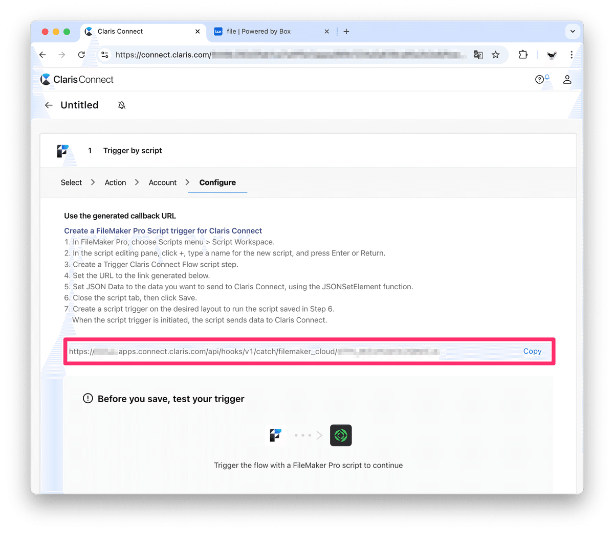 Claris FileMaker Cloud と Claris Connect と Box の連携 (ファイルアップロード編)｜p388cell