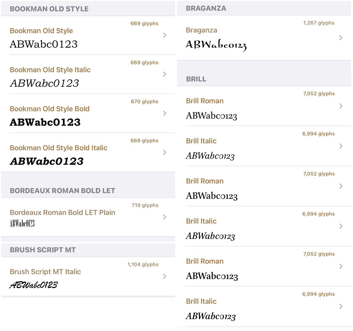 iOS18で利用可能な日本語フォント｜快技庵 高橋政明