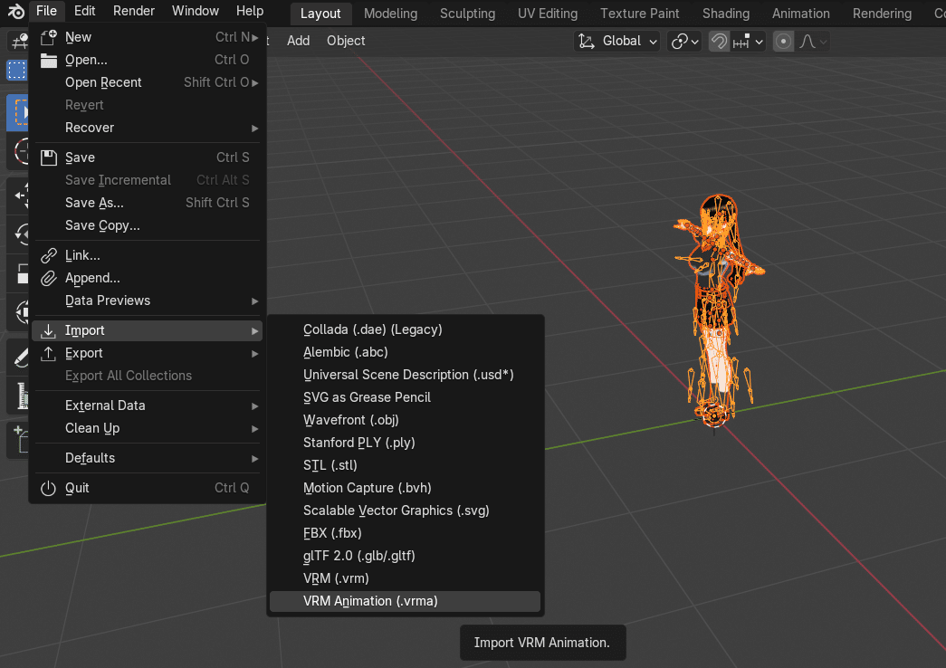 【3D×LLMメモ1】Blenderの操作をLLMに手伝ってもらう（VRMAの修正）｜混合順