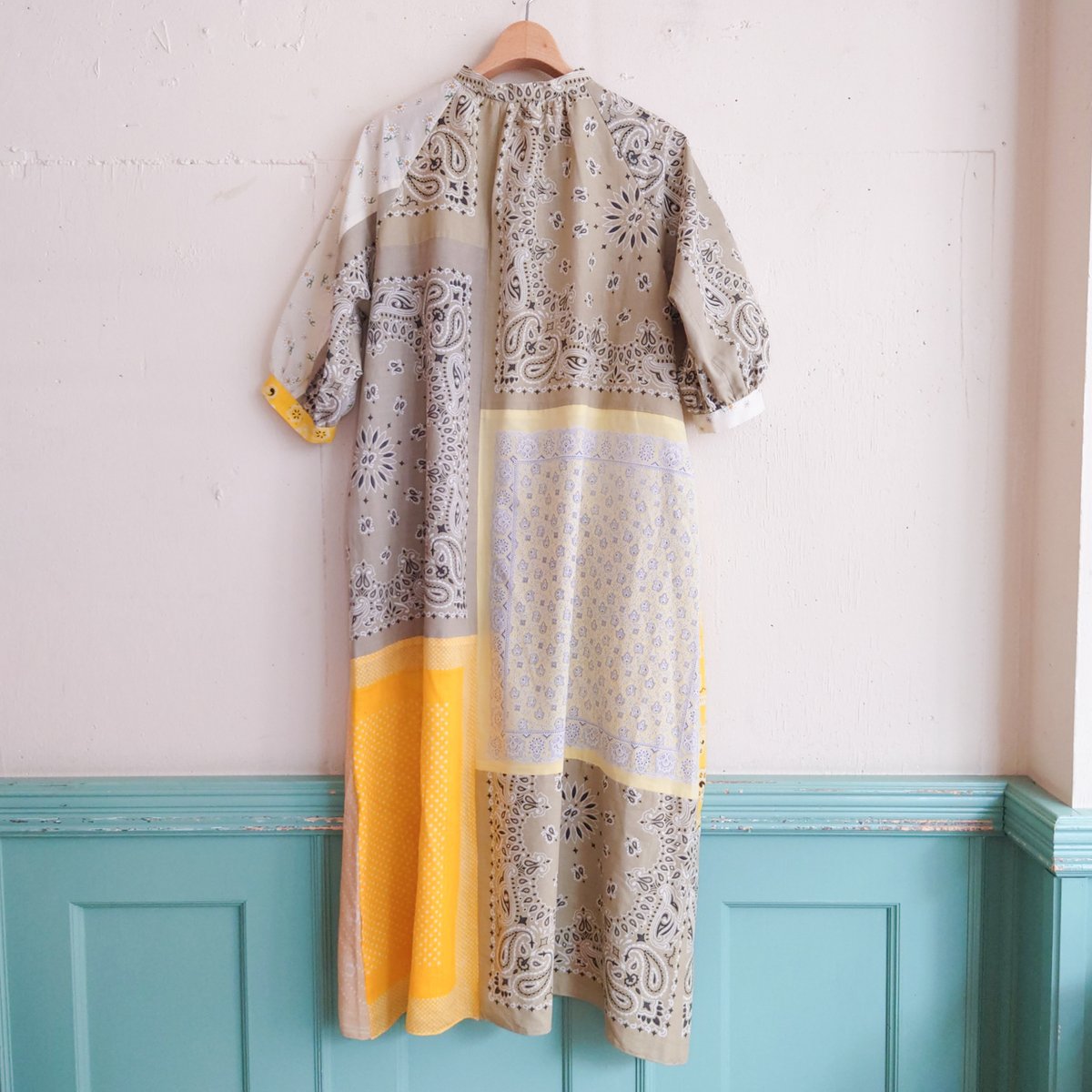 FRONT RIBBON LONG DRESS｜flower＆guitar 花とギター