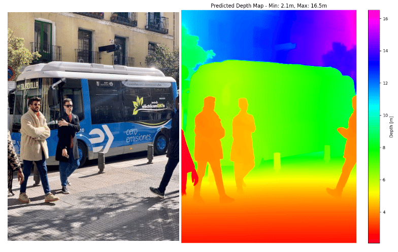 Depth Pro+YOLO11でカメラと人物の距離の推定を試してみた｜thomas