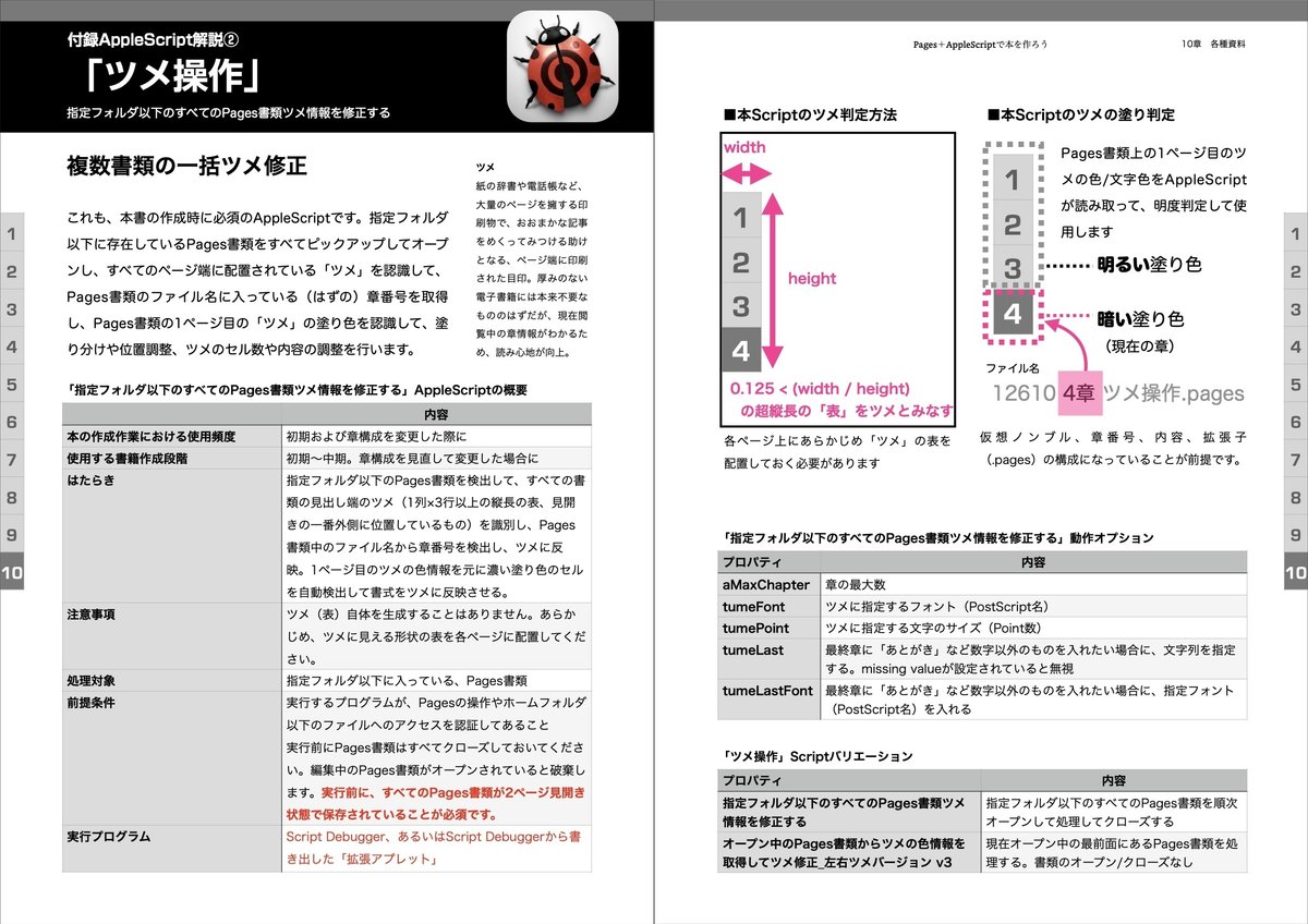 「Pages+AppleScriptで本を作ろう！」収録AppleScript紹介②｜Piyomaru