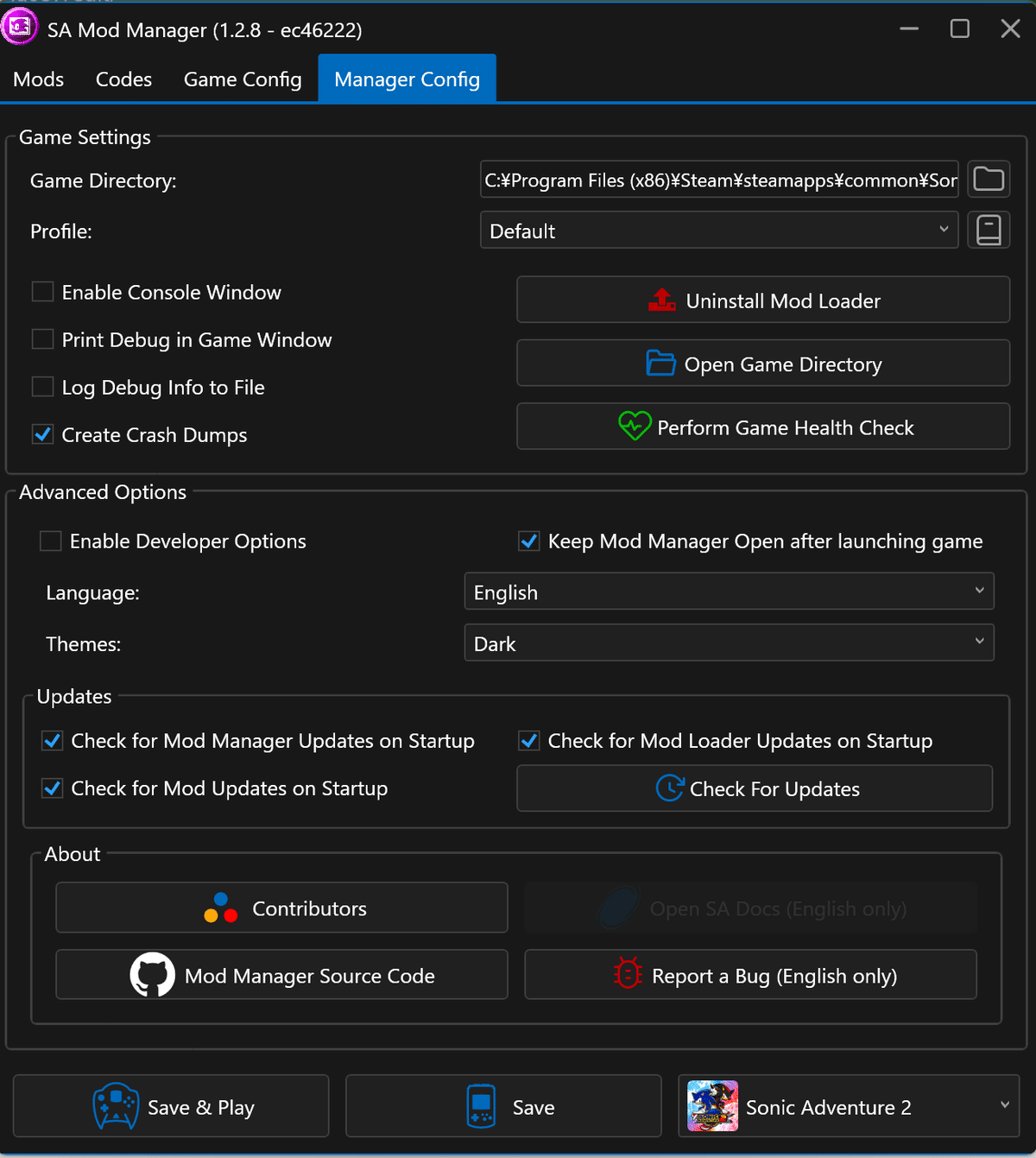 ソニックアドベンチャー2バトルSteam版 ModManagerのすすめ｜きせあき
