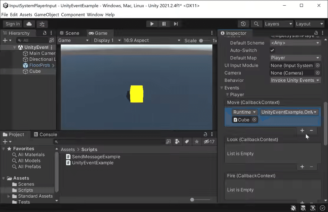 Player Inputについて｜初心者プログラマー
