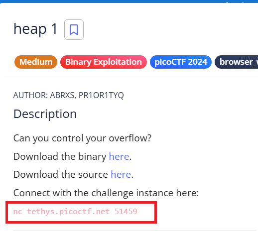 Writeup picoCTF: Heap 1 ～3 ｜M.Yoshi