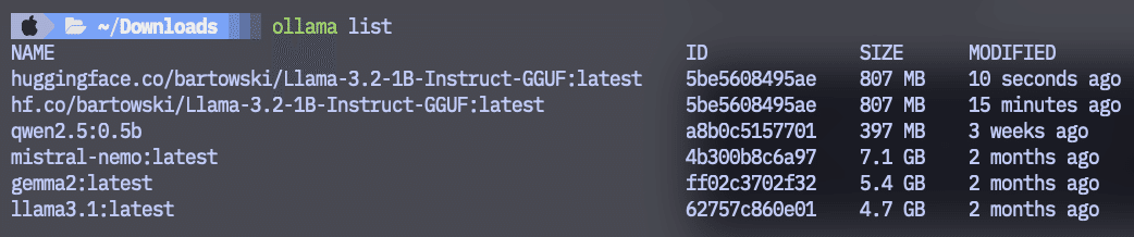 Ollama で Hugging Face Hub の GGUF をそのまま使ってみる｜ぬこぬこ