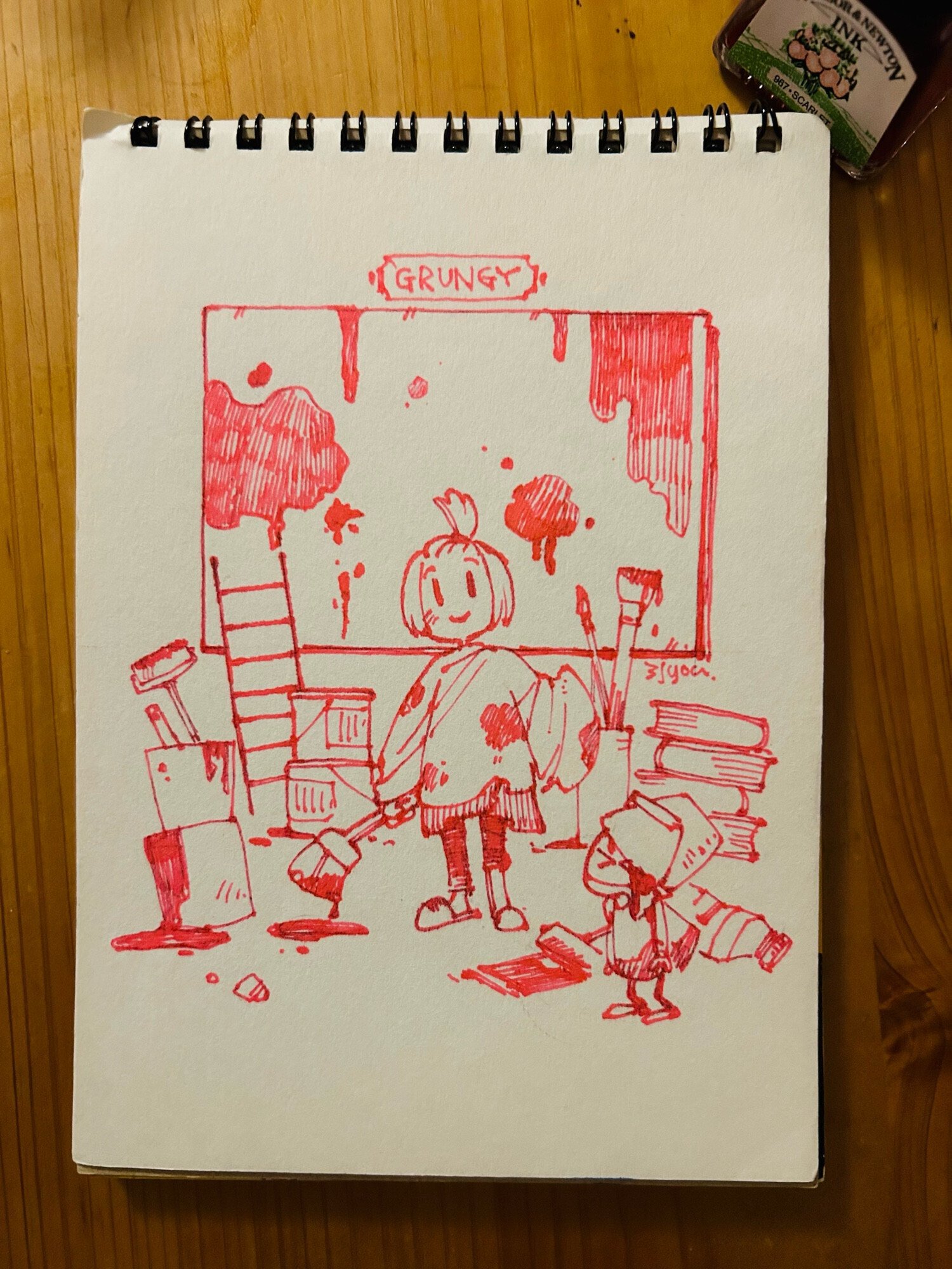 Inktober（16:GRUNGY）｜さんじょう