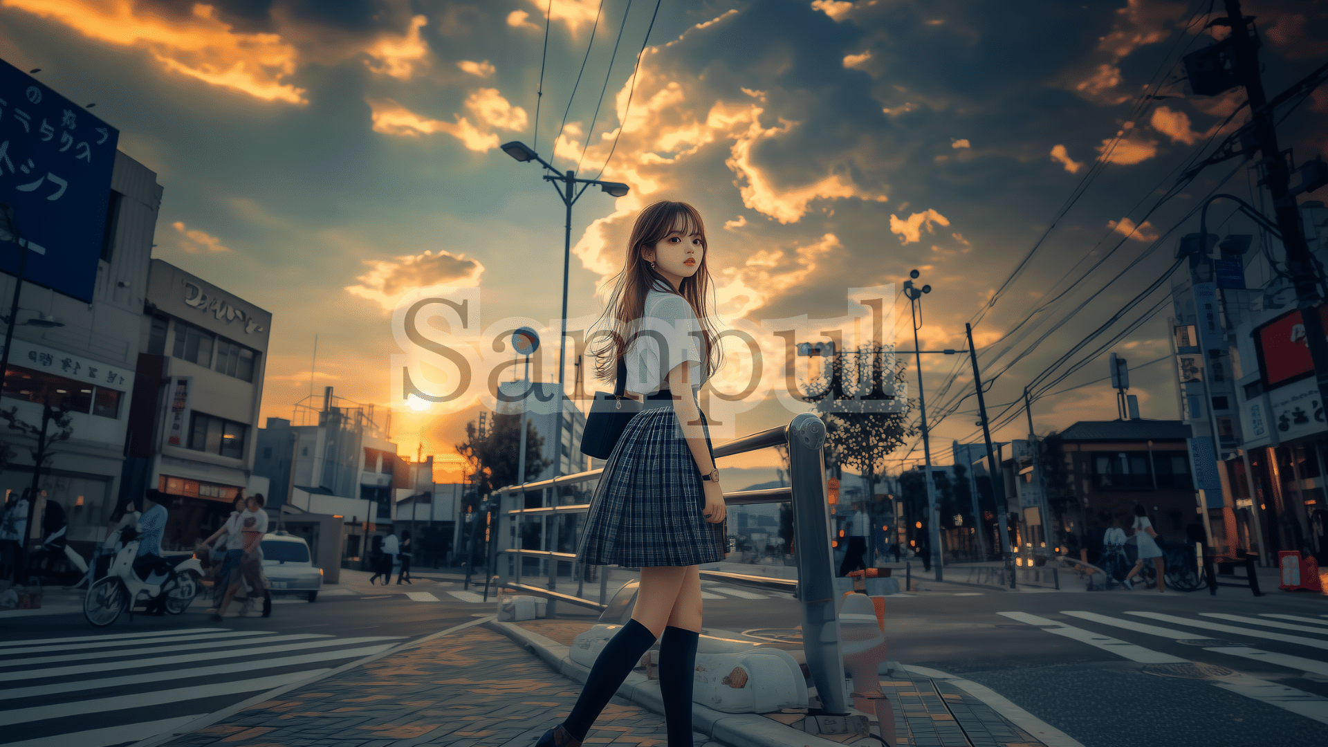 夕陽と少女｜Yuuki Sakura