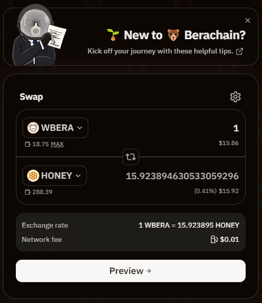pythonを用いたBEX@Berachainでのswap｜暗号資産・ブロックチェーン研究