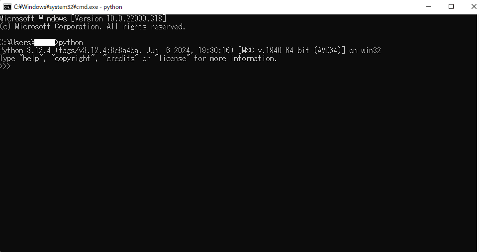 Python3.12導入for windows11｜フィフス